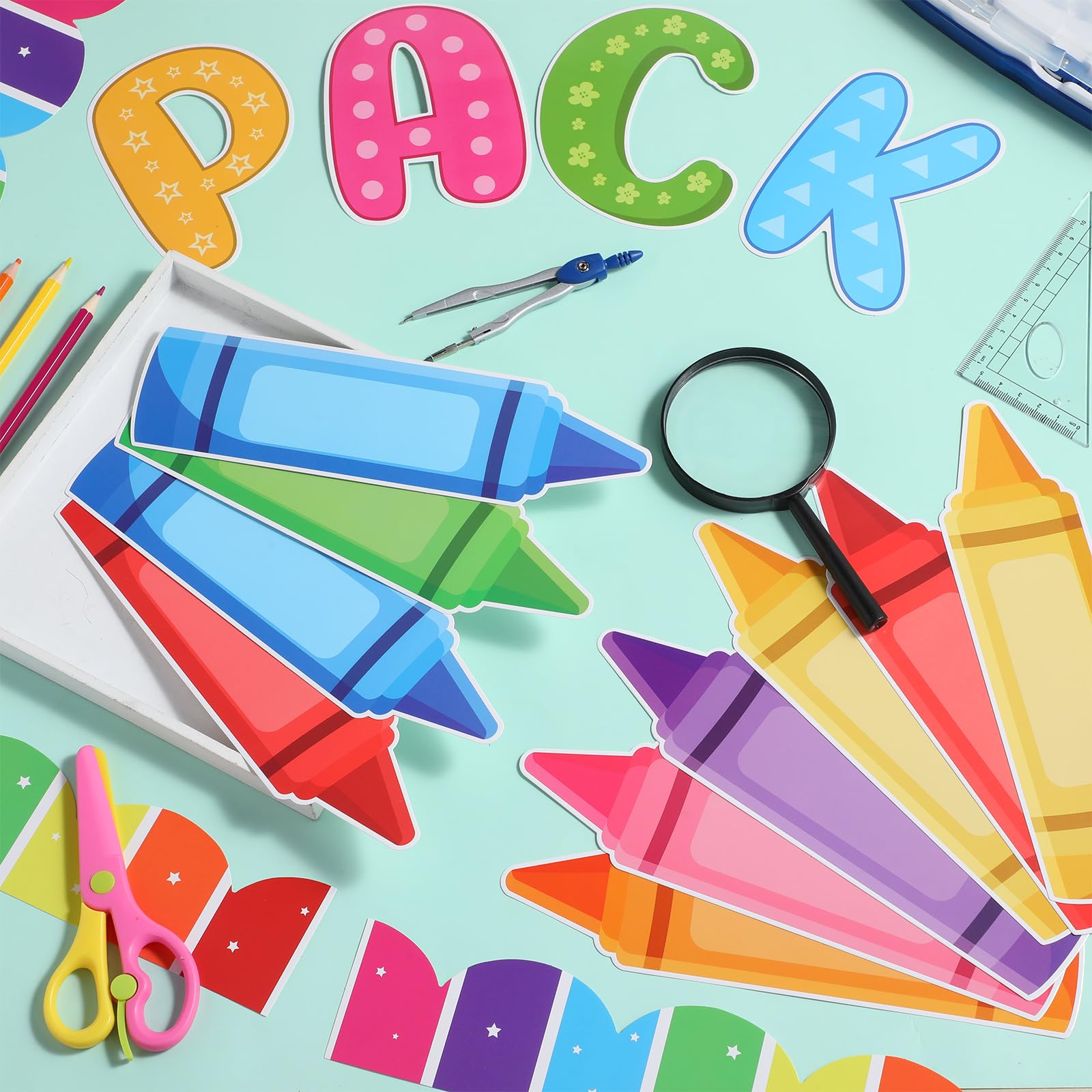 Snapklik.com : Crayon Bulletin Board Decorations Set Welcome To Our ...