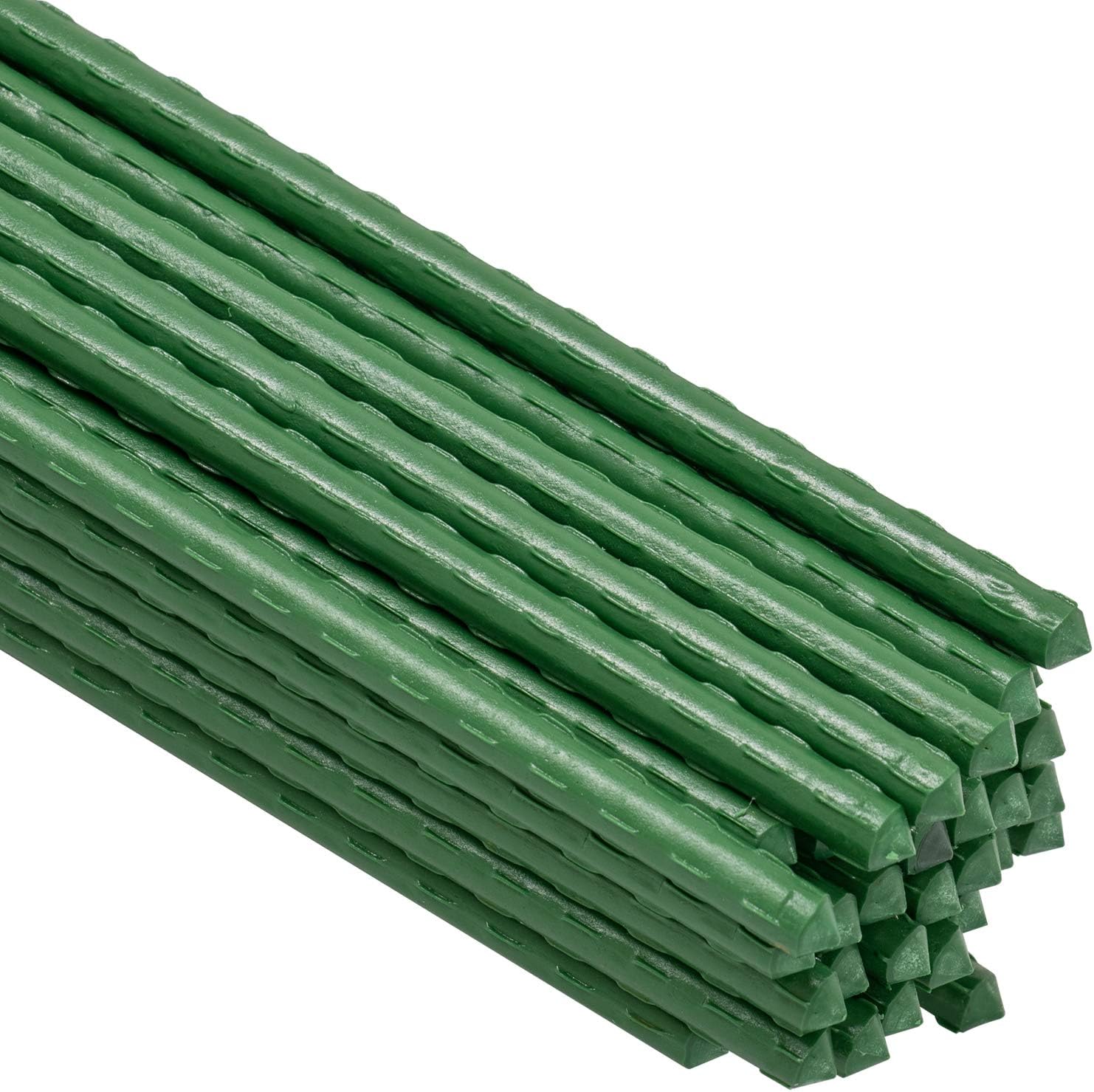 Woodside Green Garden Plant Stakes, Coated Steel Shrub/Vine Support ...