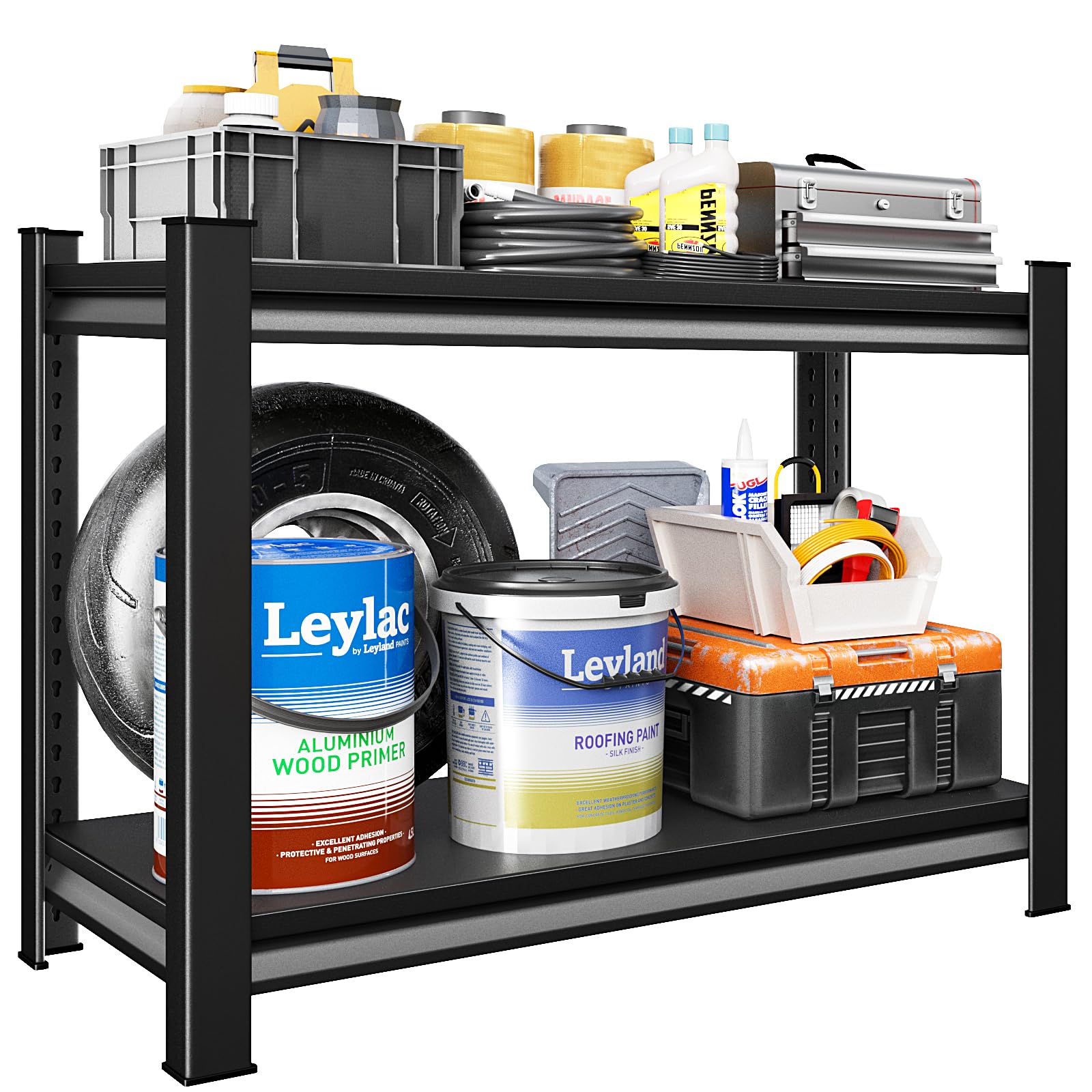 Amazon.com: Rufokisa Garage Shelving Heavy Duty，Large Loads Adjustable ...