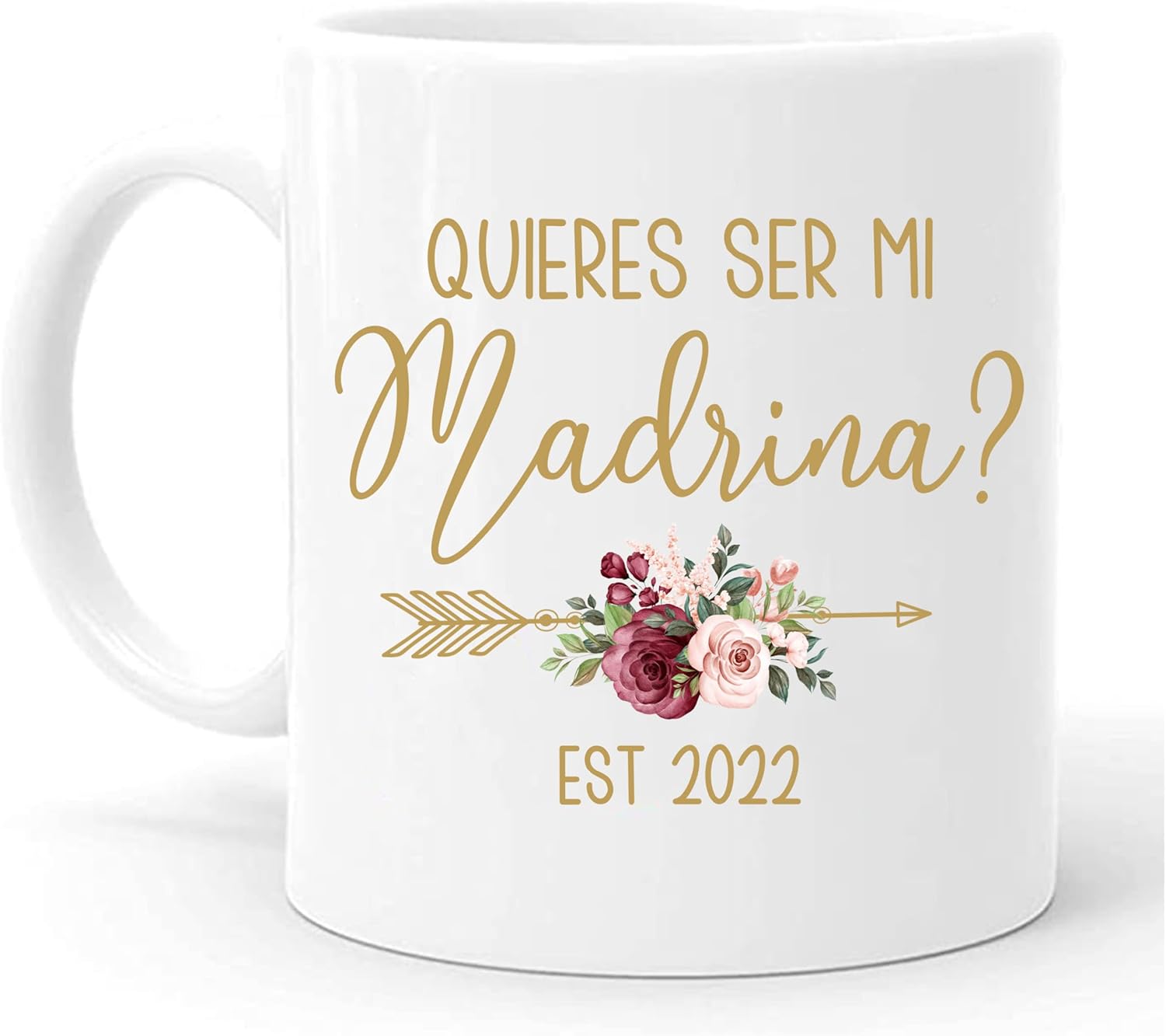 Amazon.com: Quieres Ser Mi Madrina Mug, Madrina Coffee Mugs, Madrina ...