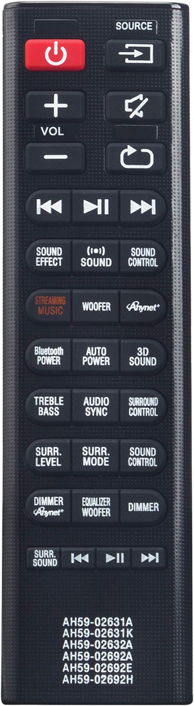 Amazon.com: New AH59-02692A Replaced Remote Fit for Samsung Soundbar HW ...