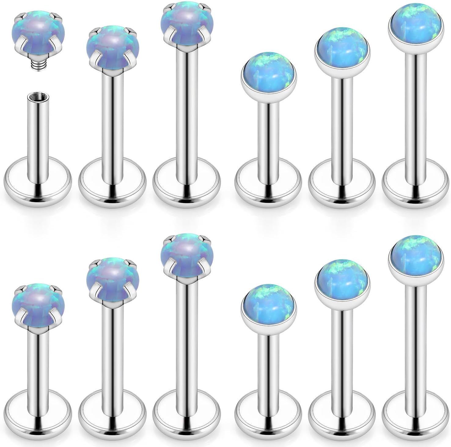 Amazon.com: 16G Lip Rings For Women Stainless Surgical Steel Labret ...