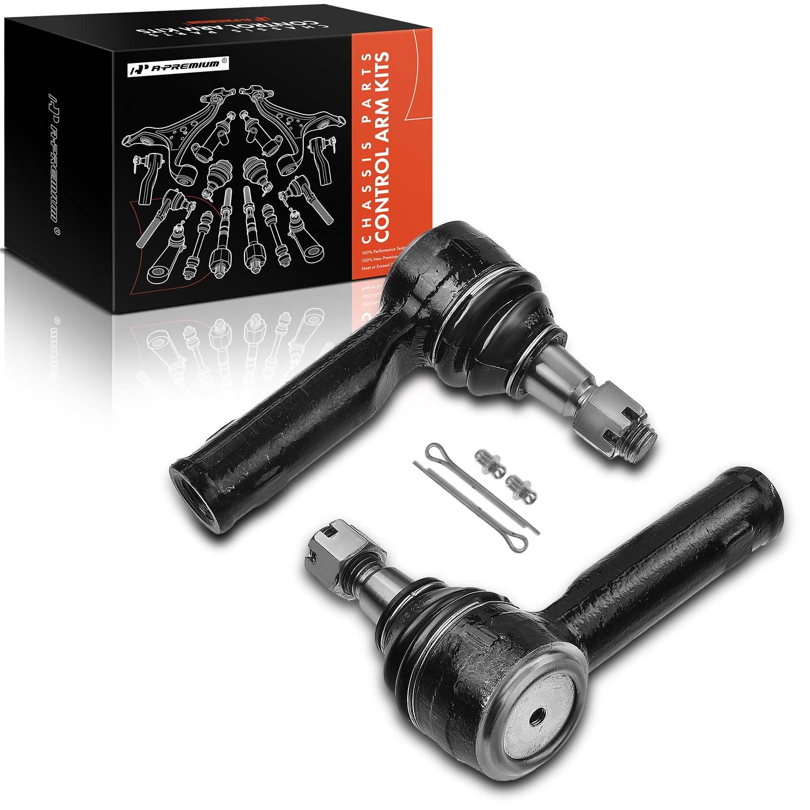 Amazon.com: A-Premium 2 x Front Outer Tie Rod Ends, Compatible with ...