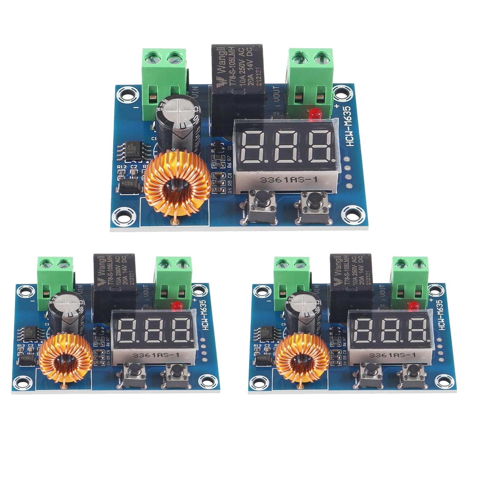 Amazon.com: 3PCS 12V-36V DC Voltage Protection Module XH-M609 Digital ...