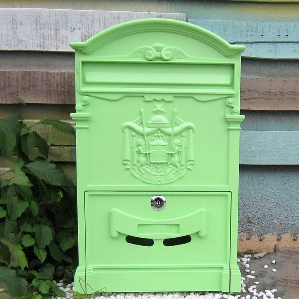 FLY Mailbox Letter Box Wall-mounted Postbox Outdoor Wall Hanging Cast ...