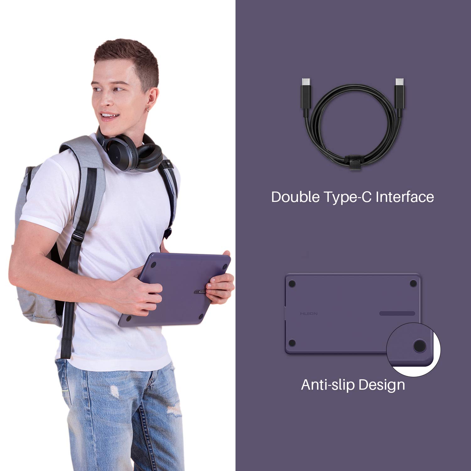 Buy HUION 2020 Kamvas 13 Graphic Drawing Monitor 2-in-1 Pen Display ...