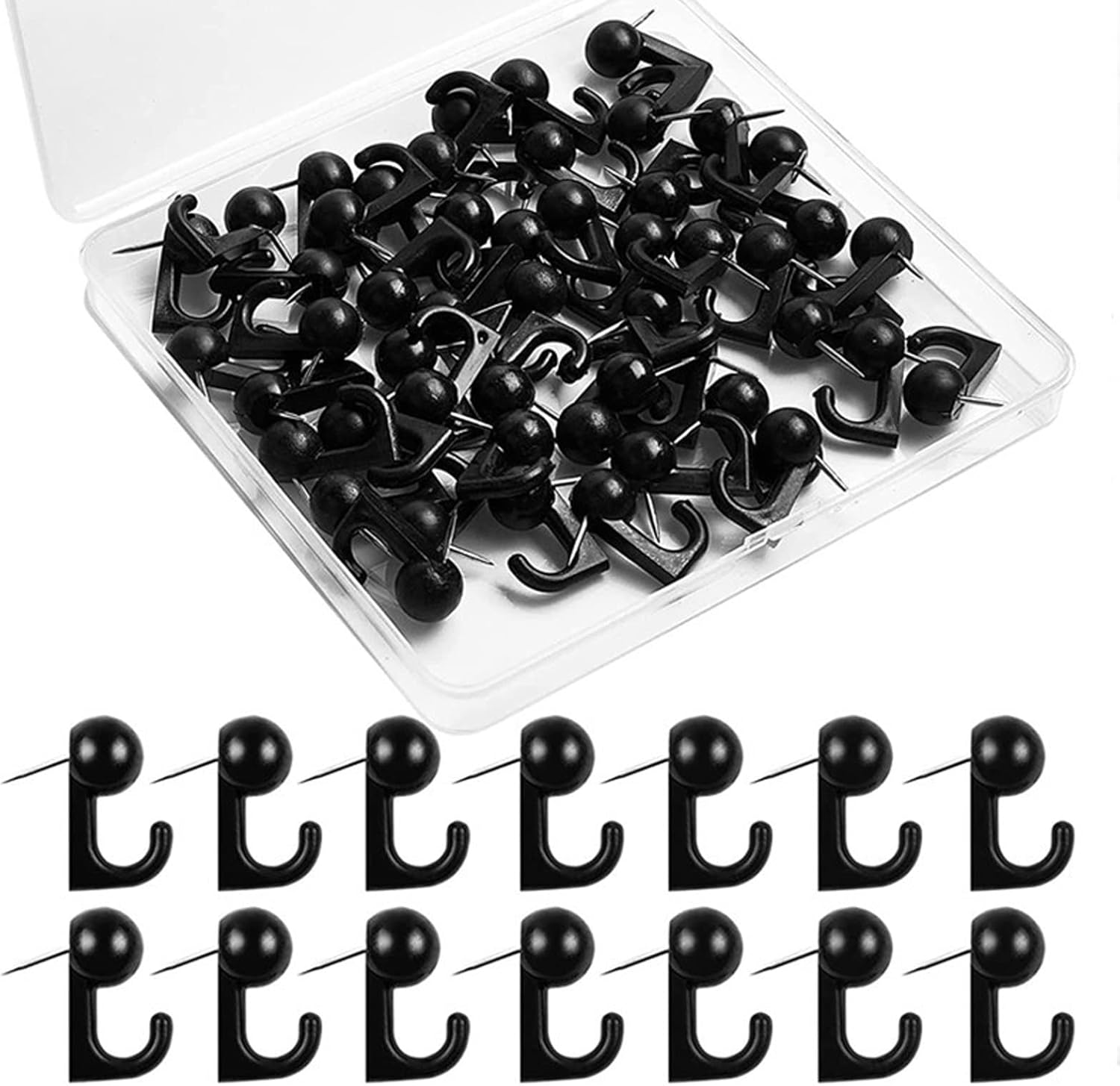 Amazon.com: MJIYA Push Pins Map Tacks Hook Pushpin for Bulletin Board ...