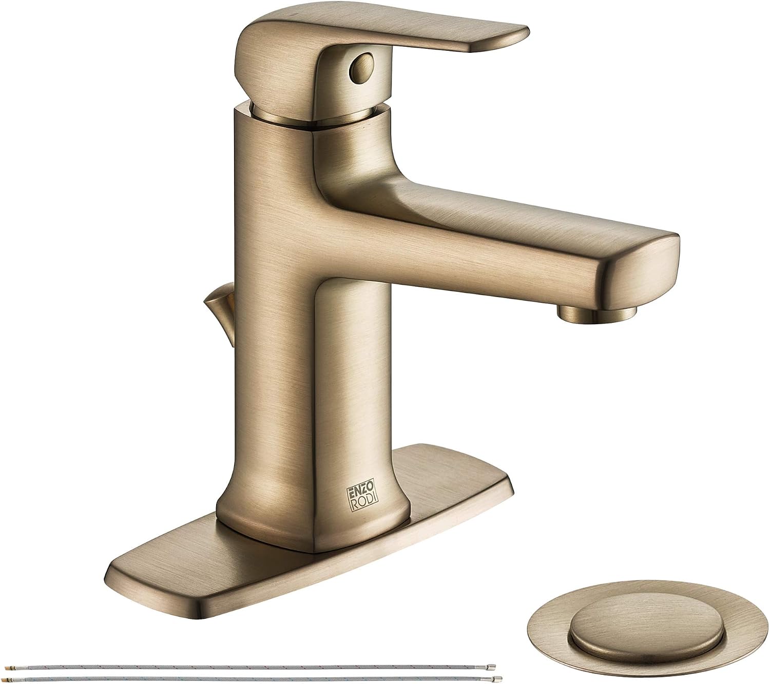 ENZO RODI Solid Brass One Hole Single Handle Bathroom Sink Faucets ...