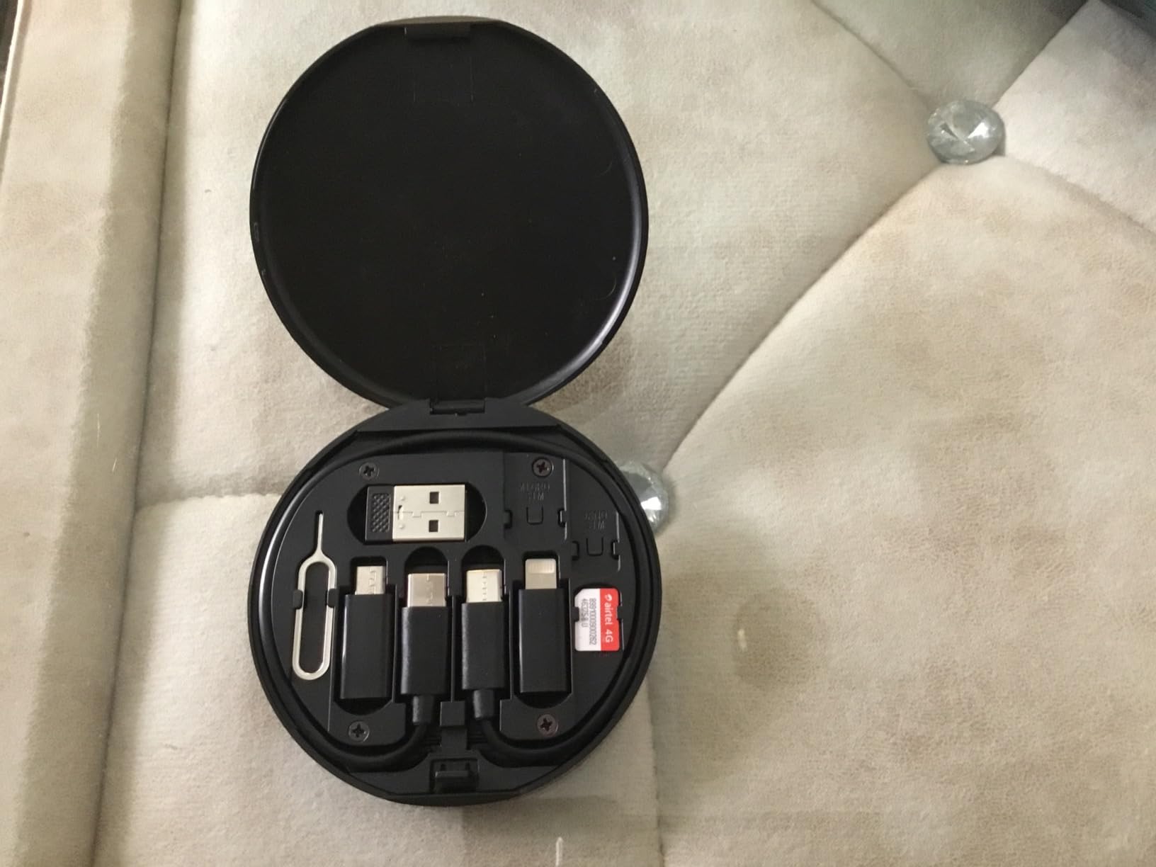 Mini Multi-Functional Fast Charging Data Cable Set for Apple, Android ...