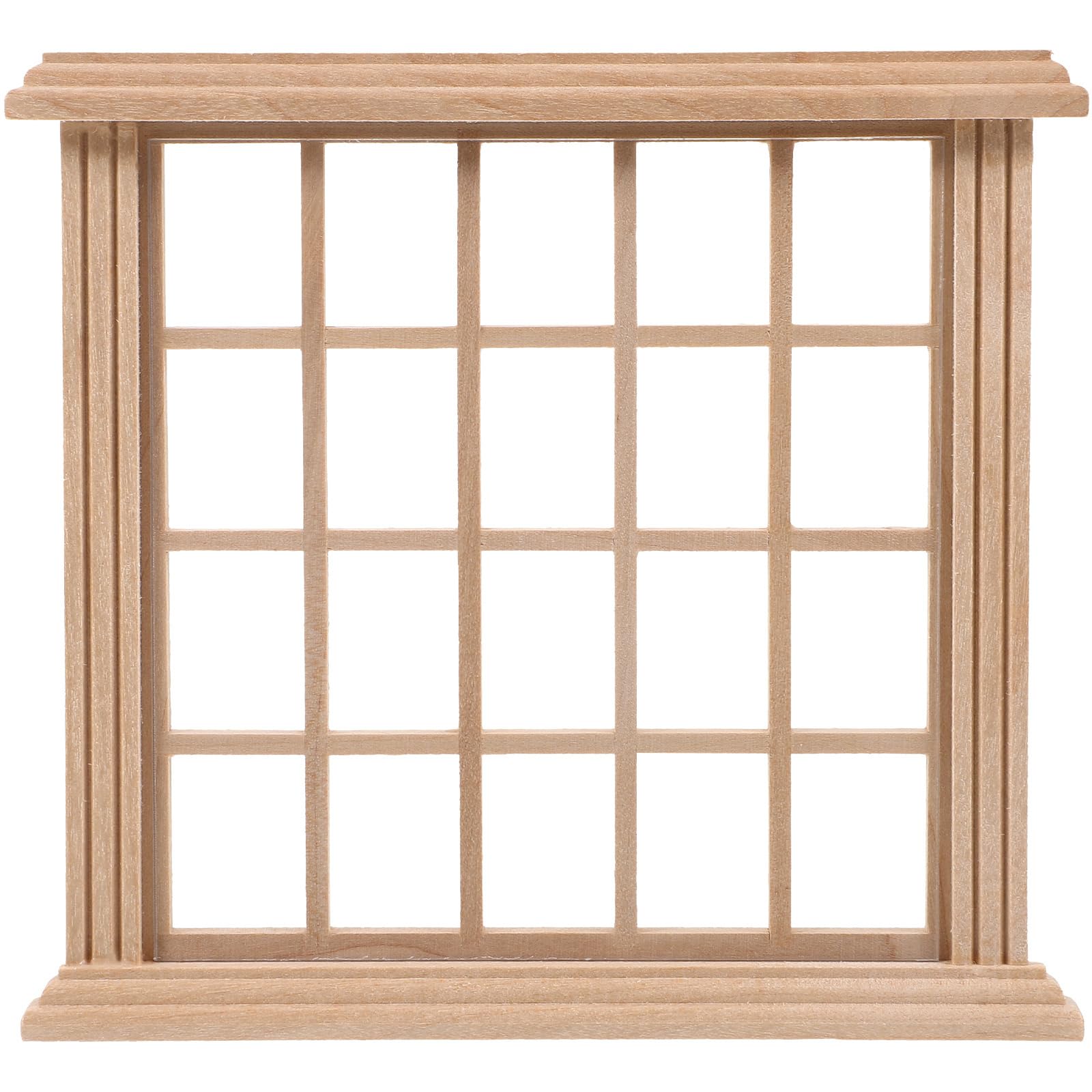 Amazon.com: Wood Decor Dollhouse Windows 1:12 Scale Wooden Dollhouse ...
