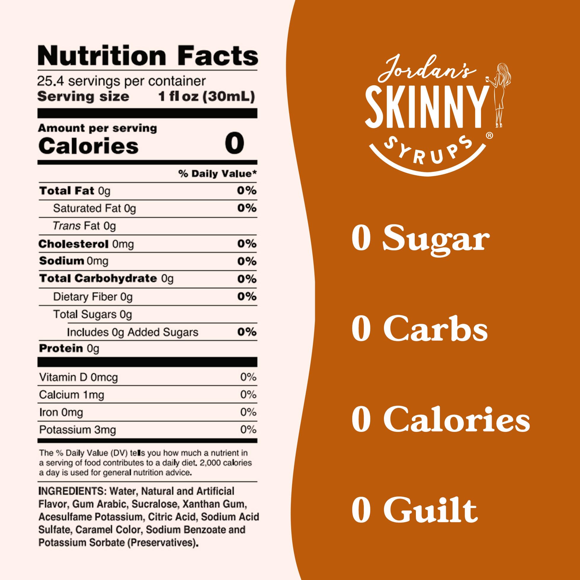 Snapklik.com : Jordans Skinny Syrups Sugar Free Coffee Syrup, Sugar ...
