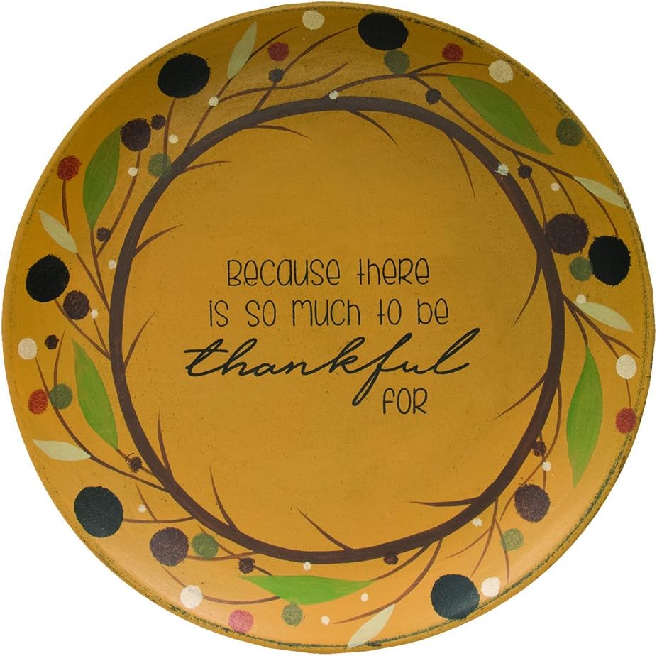 Amazon.com: CWI Gifts 11" So Much to Be Thankful for Plate : Home & Kitchen