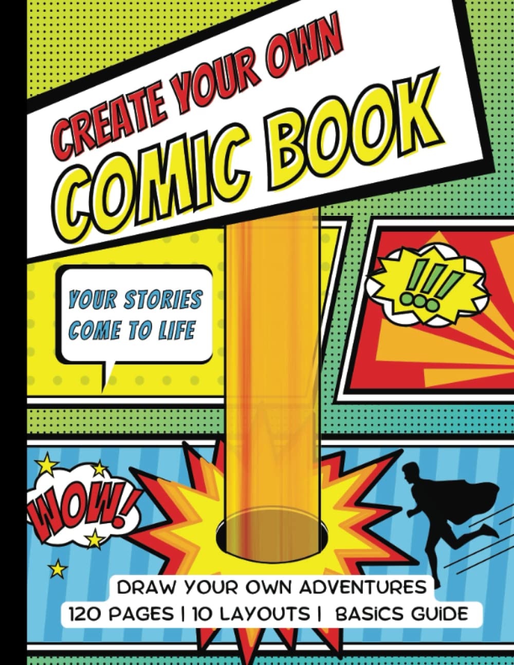 Create Your Own Comic Book: A Blank Comic Book Notebook To Draw Your ...