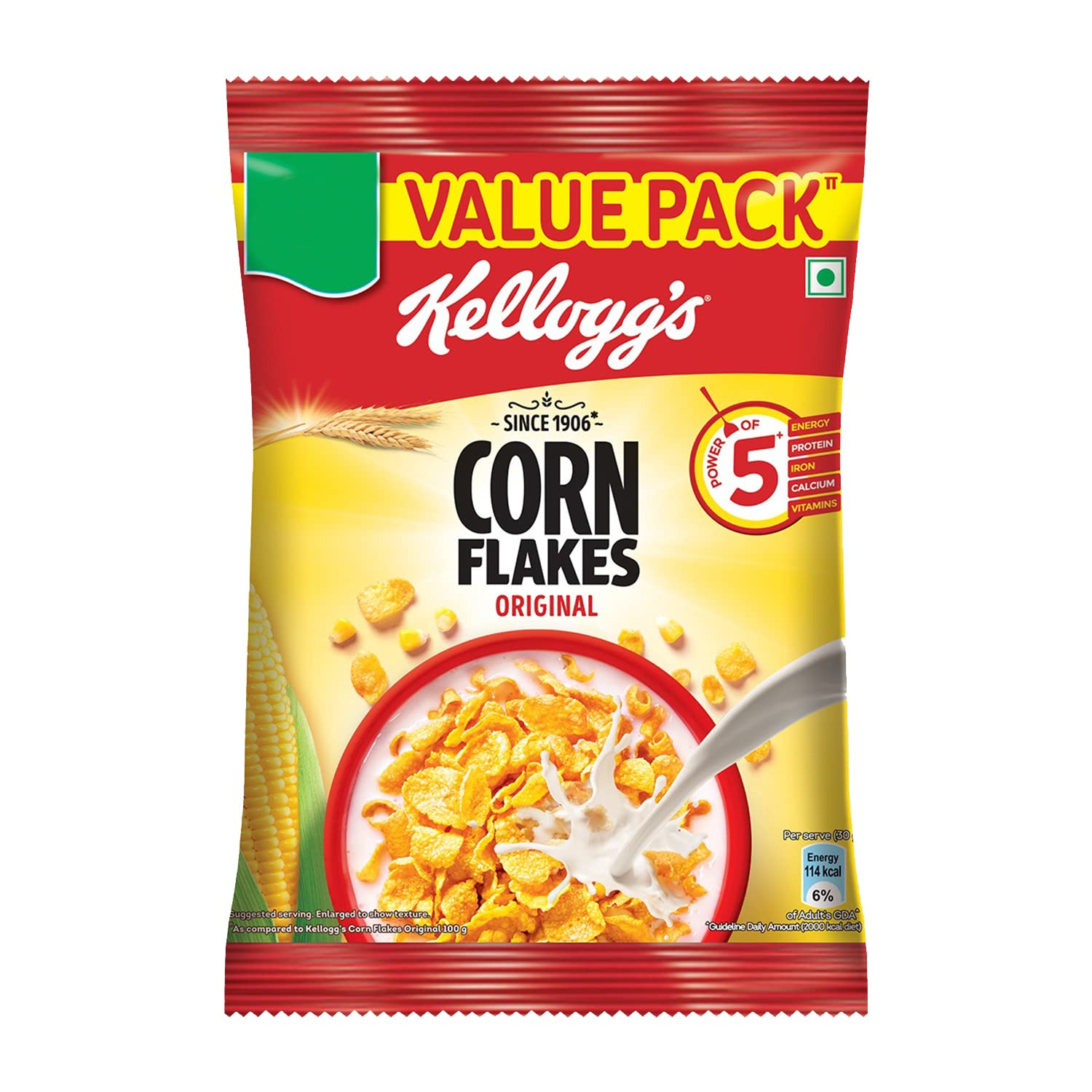Kellogg's Corn Flakes Original 65g (Pack of 6) | Power of 5: Energy ...