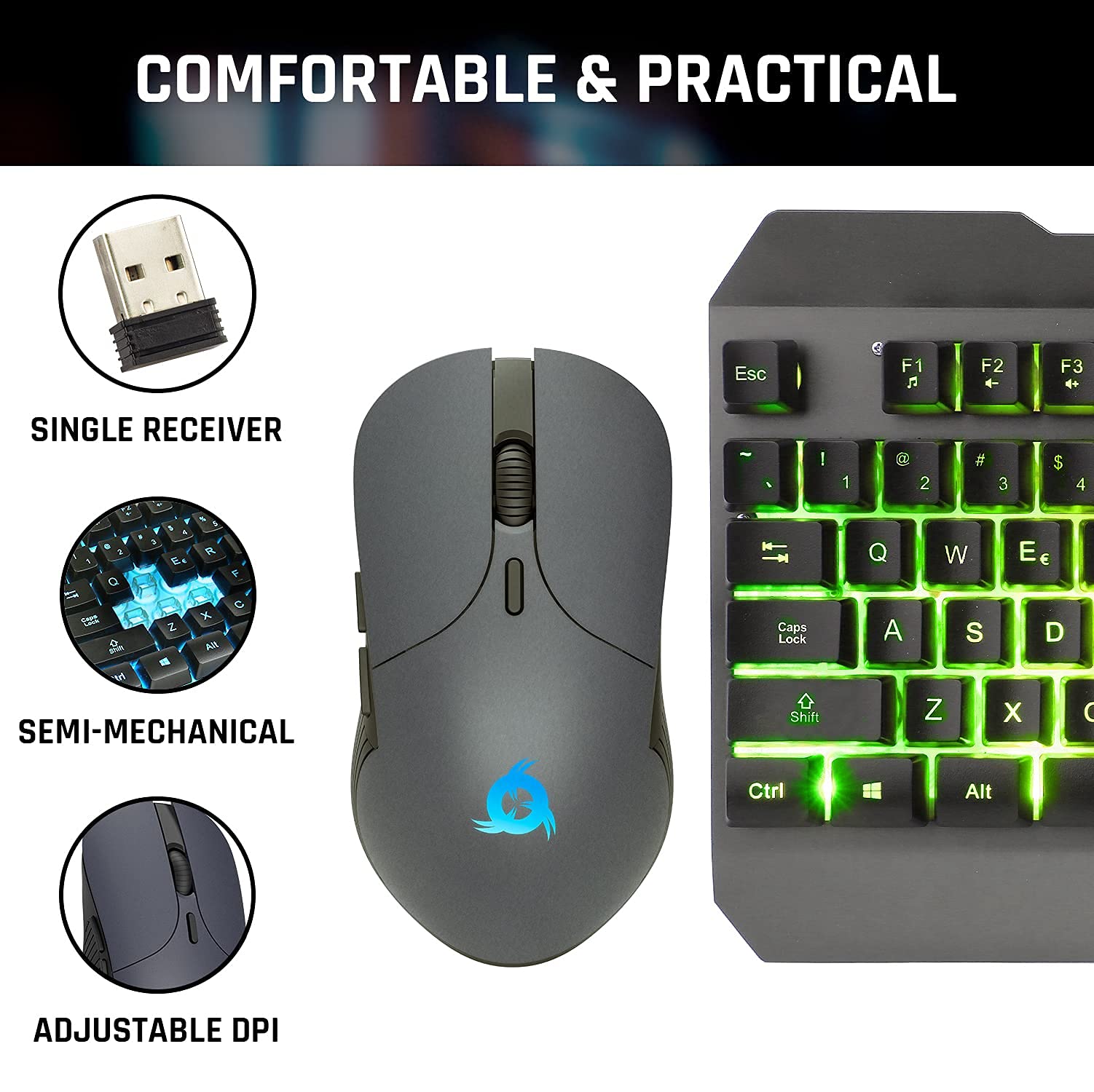 Snapklik.com : Unity Wireless Keyboard And Mouse Set US - New 2024 ...