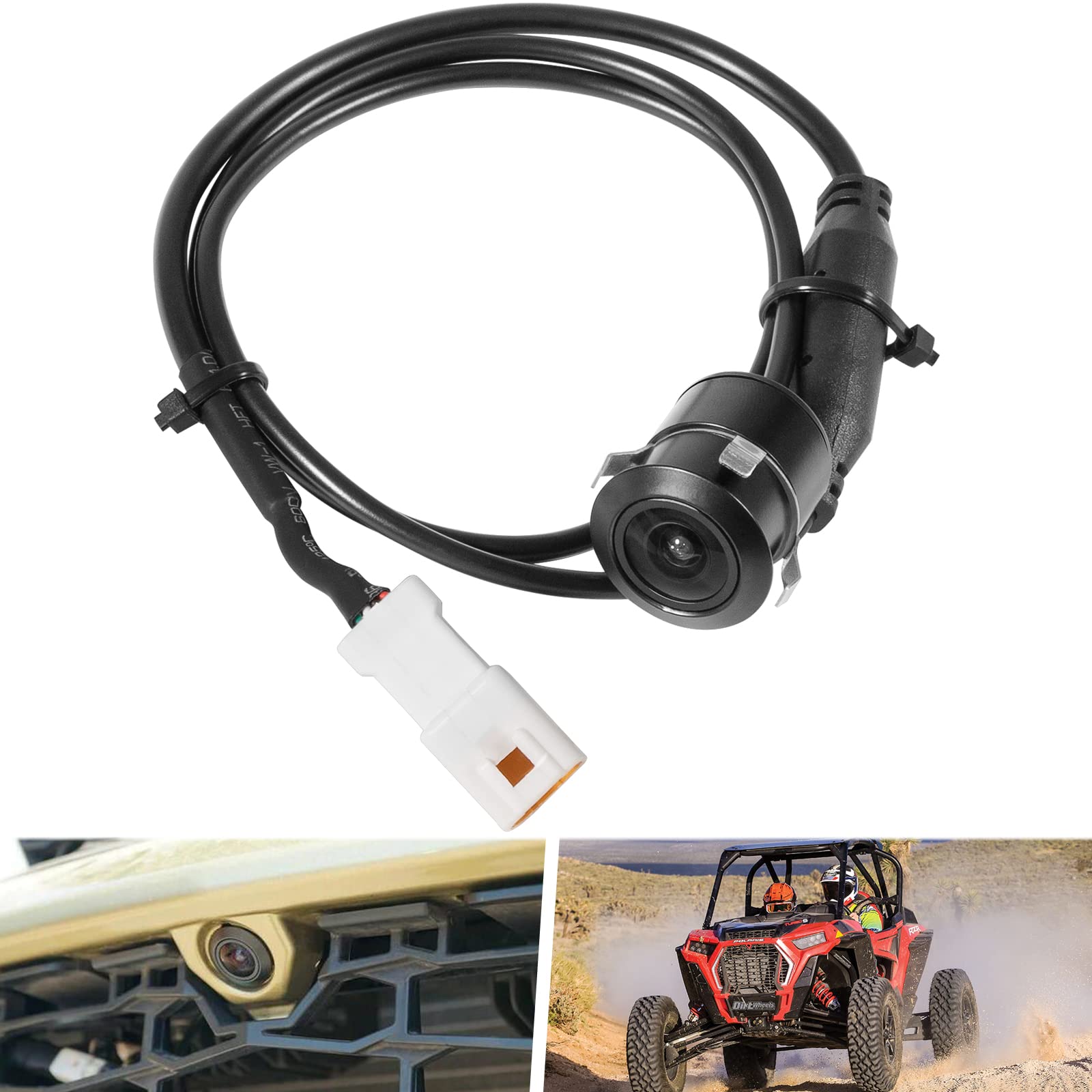 Amazon.com: for Polaris RZR Ride Command HD Wide-Angle Waterproof Front ...