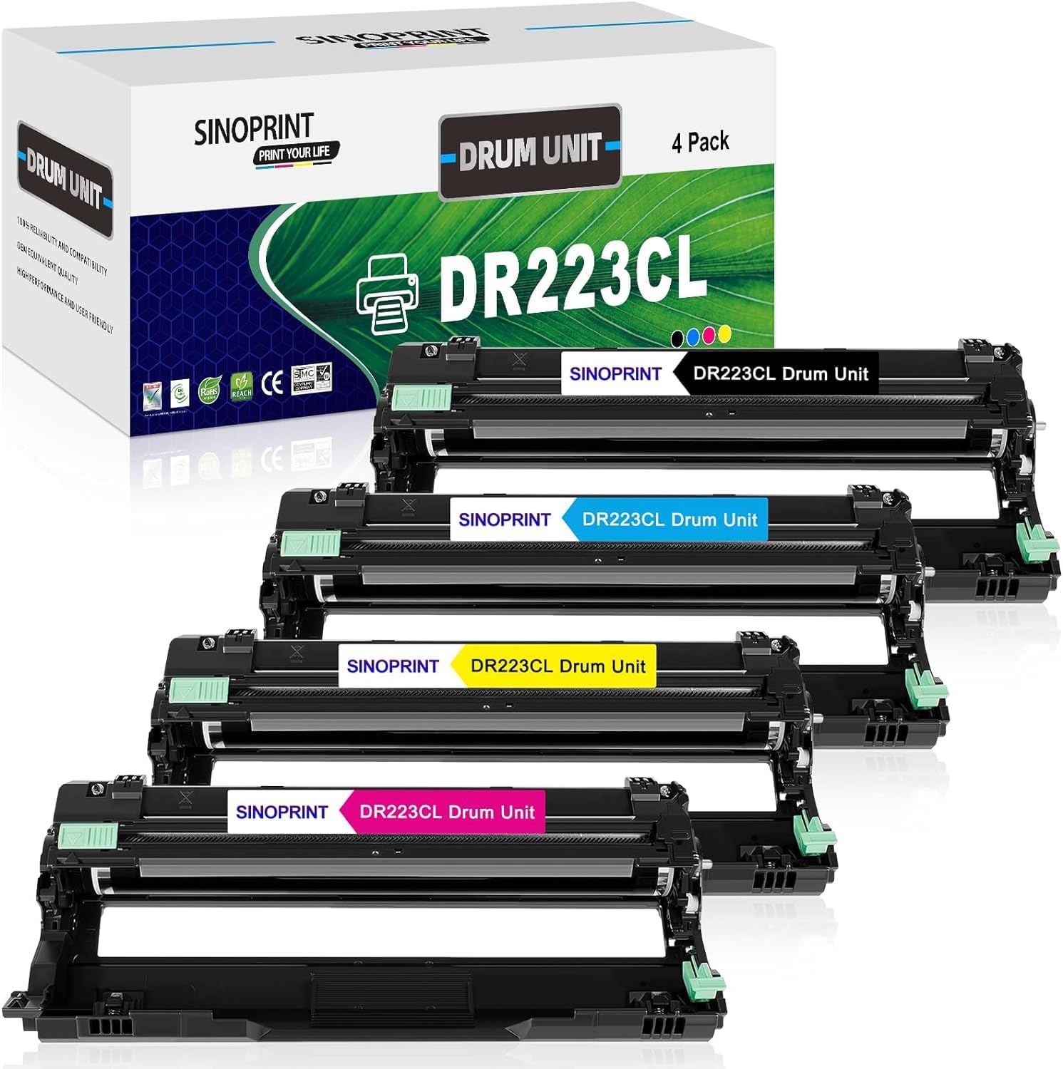 Amazon.com: SINOPRINT DR223 DR223CL Imaging Drum Unit High Yield Compatible with Brother HL ...