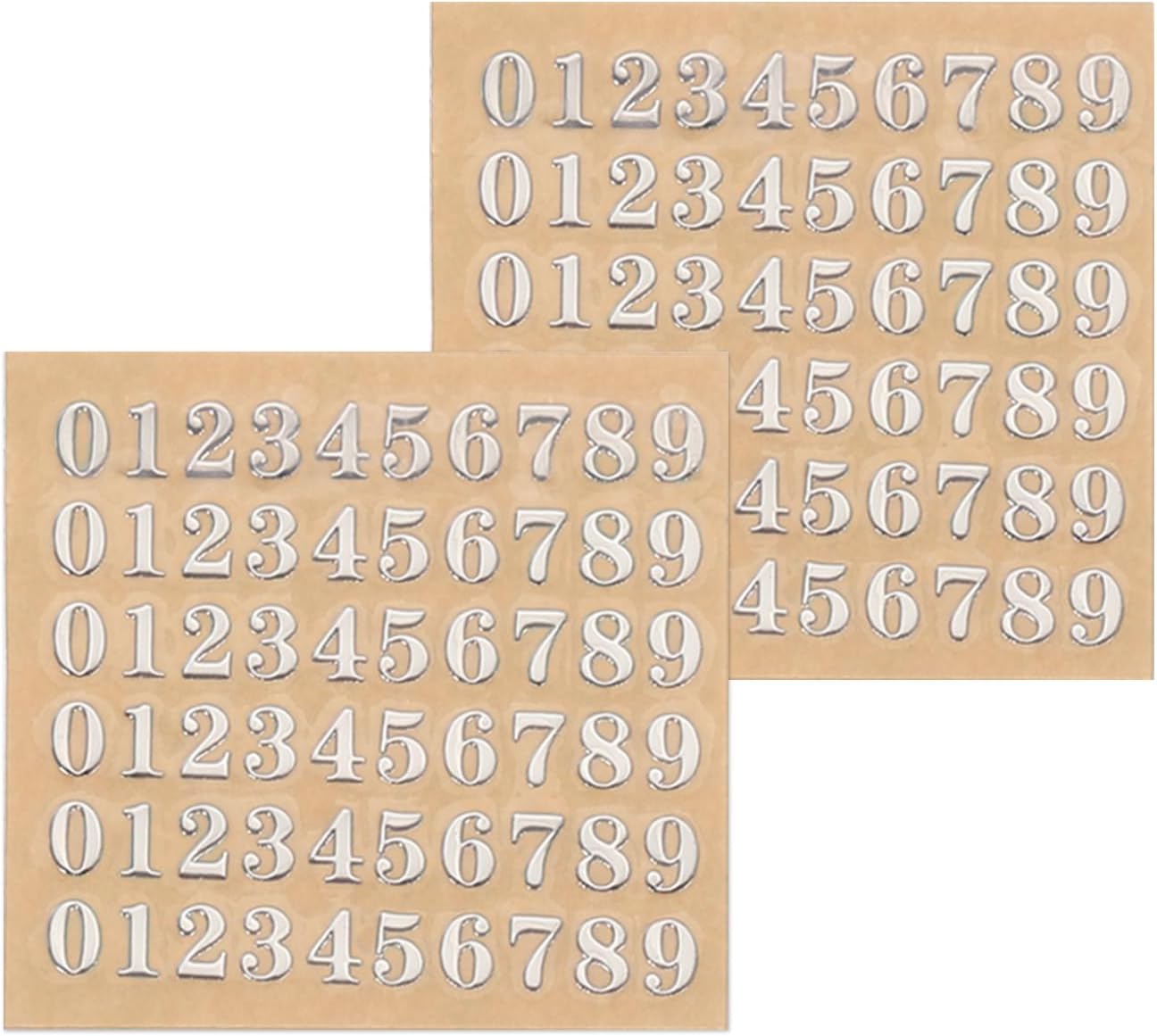 Amazon.com: MECCANIXITY 2 Sheets Number Resin Stickers 3D Small 1 to 9 ...