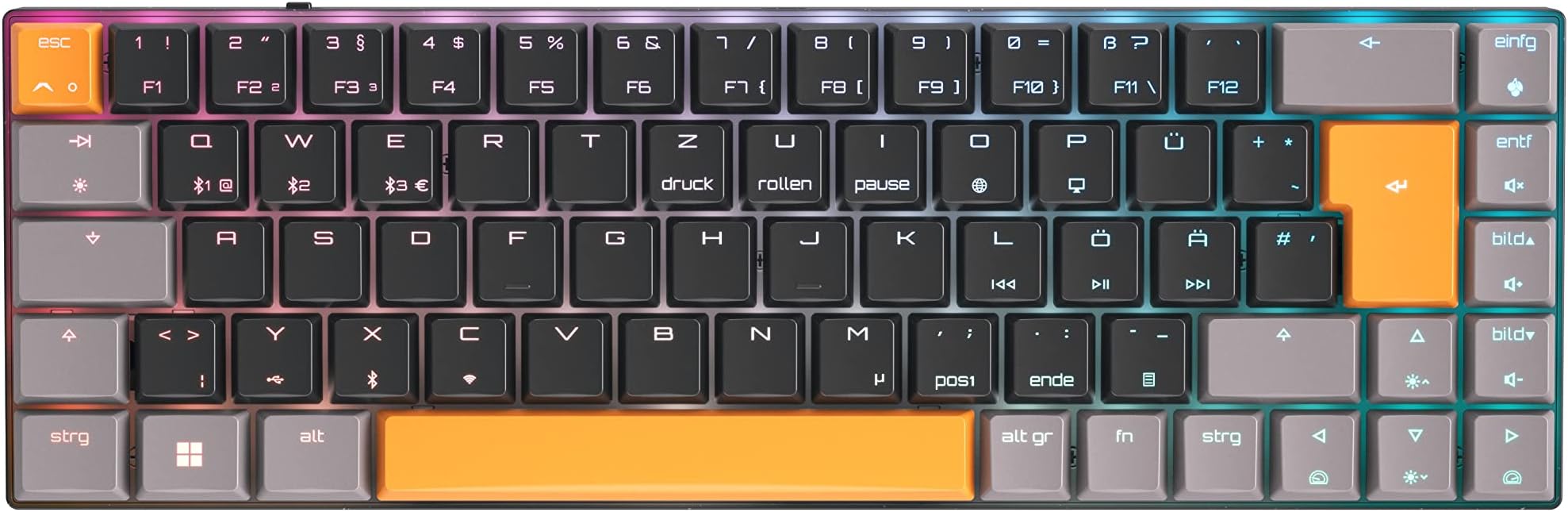 LOFREE Flow84 Mechanische Tastatur mit niedrigem Profil, 75 % ...