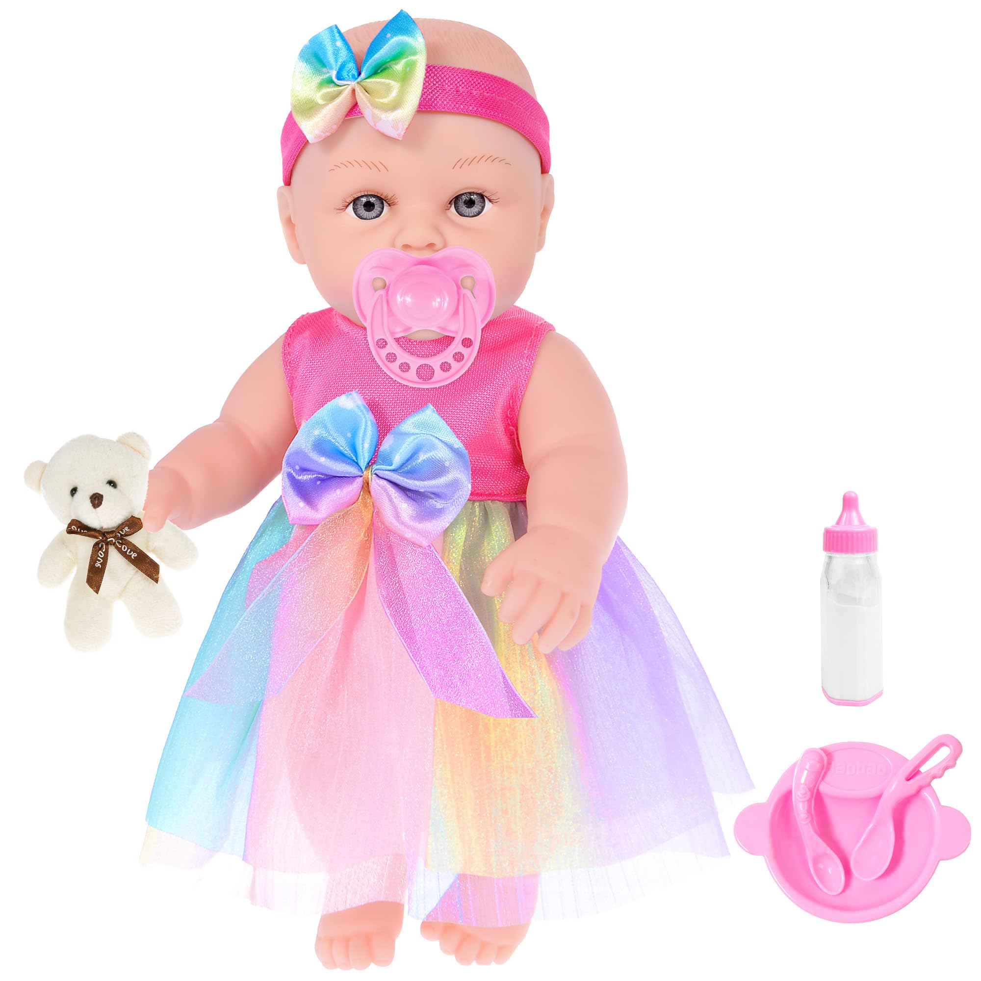 Amazon.com: ebuddy 12 inch Baby Doll - 12 Inch Girl Doll and ...