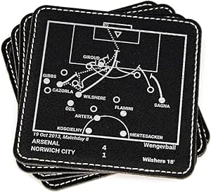 Amazon.com: Greatest Arsenal Modern Plays: Leatherette Coasters (Set of ...