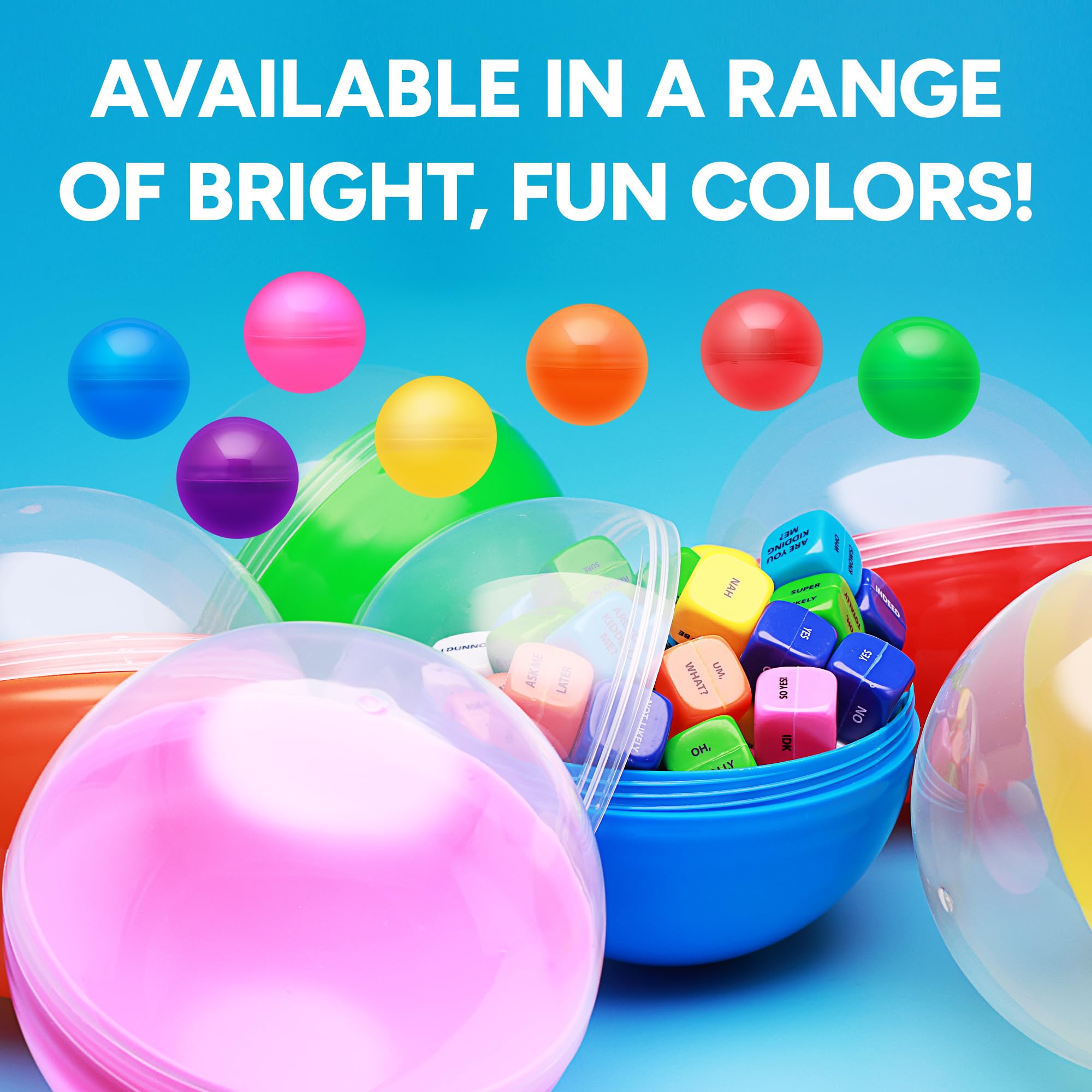 Snapklik.com : Big Claw Machine Capsules Translucent Blue Plastic ...