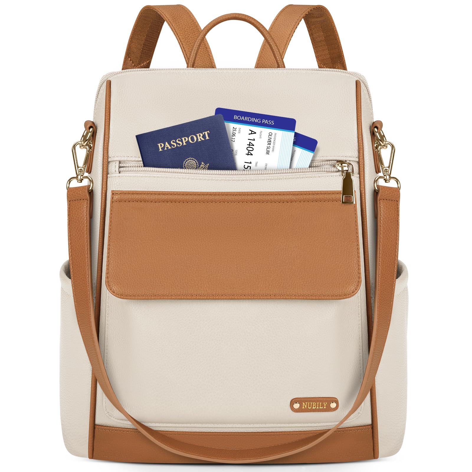 Amazon.com: NUBILY Backpack Purse for Women Leather Anti-Theft Mini ...