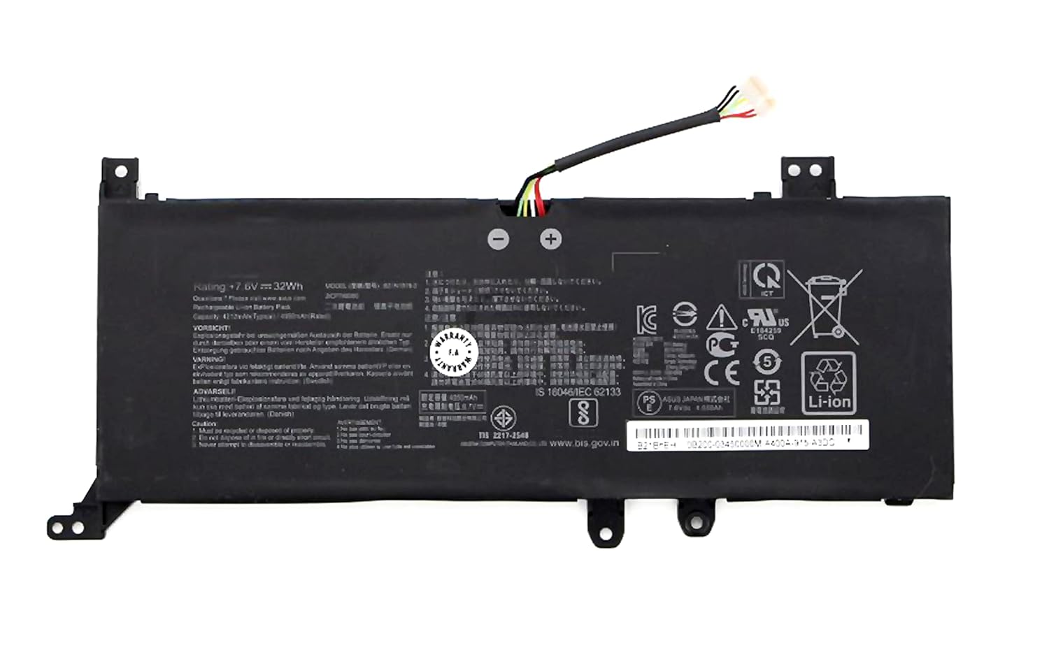 PROCARE ULTRAZONE Laptop Battery Compatible for ASUS P1410, P1501 ...