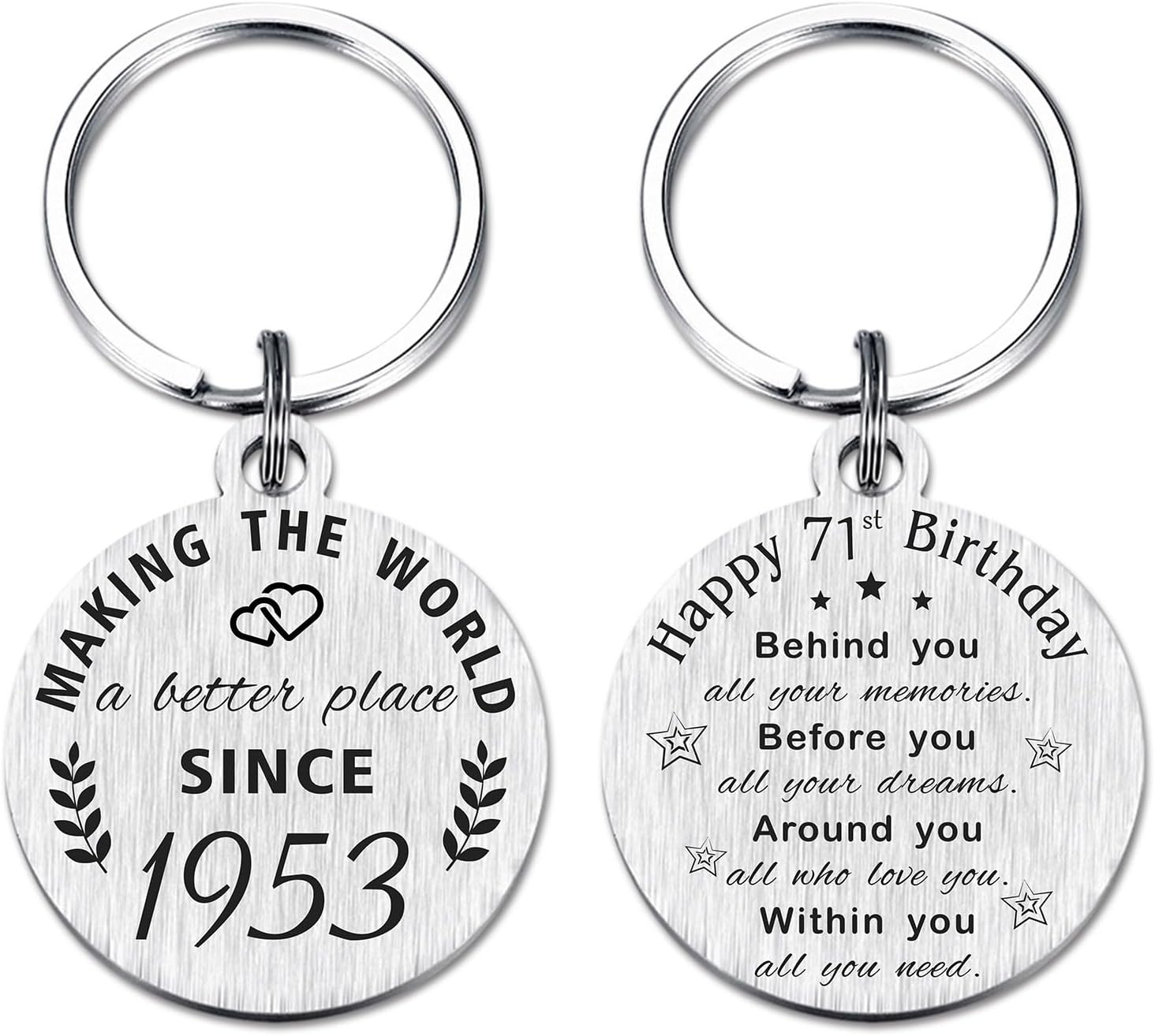 Amazon.com: ABNTY 71st Birthday Gifts for Women Men, 71 Year Old ...