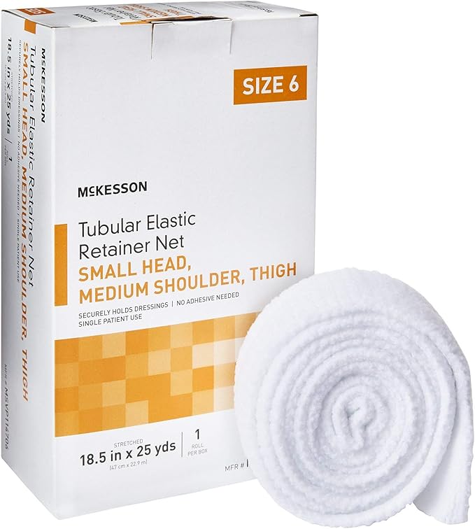 Amazon.com: McKesson Tubular Elastic Retainer Net Dressing, Non-Sterile ...