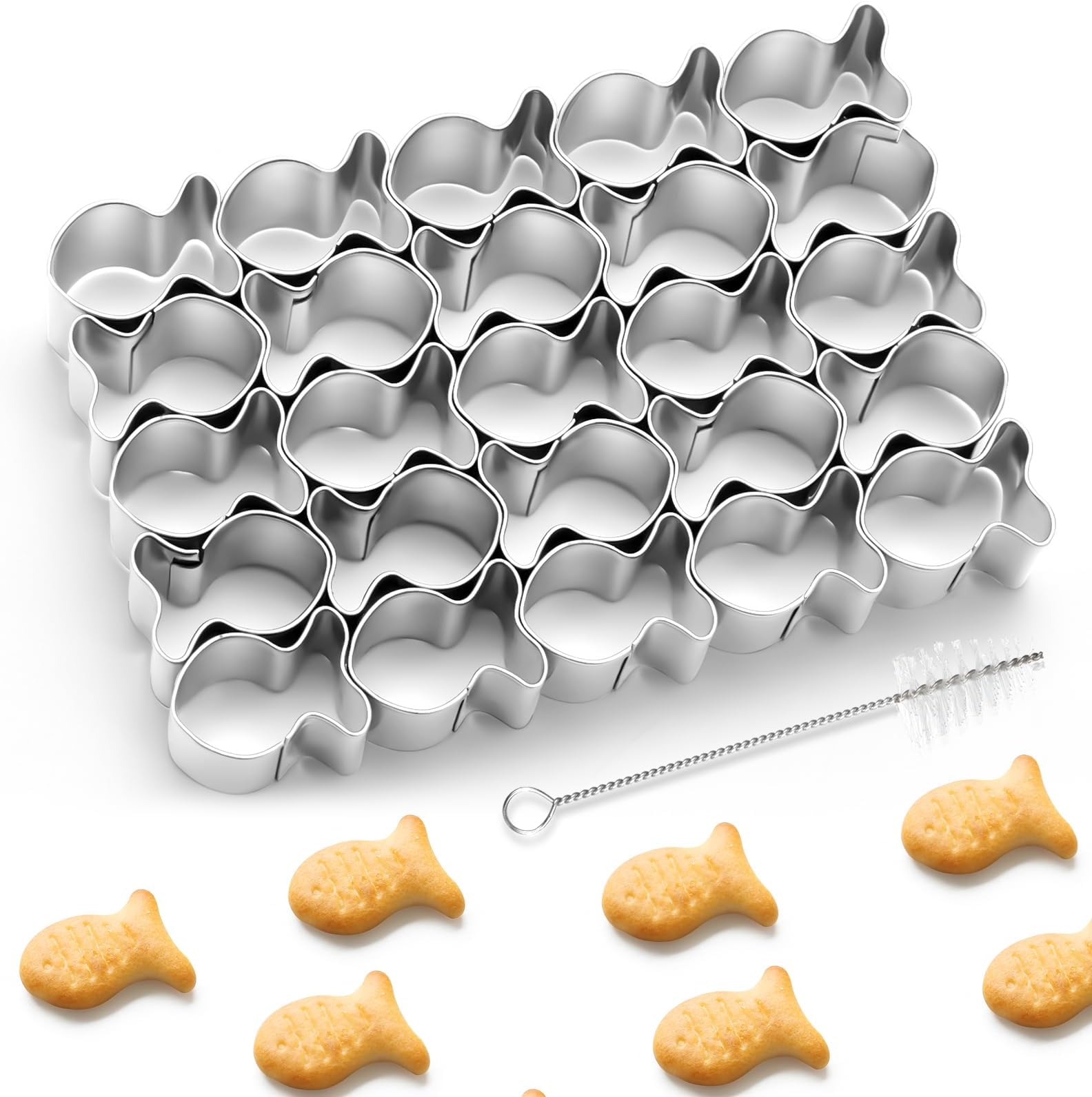 Amazon.com: Mini Tiny Fish Cookie Cutter, Goldfish Cracker Multi x5 (2 ...