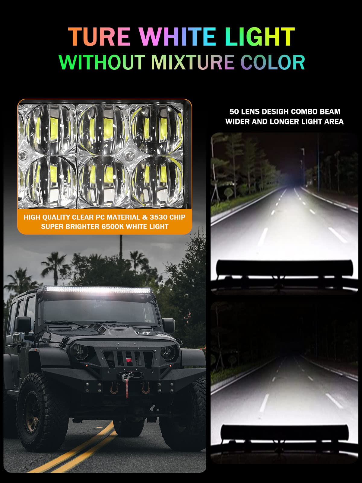 Snapklik.com : Auxbeam RGBW 52 Inch Curved LED Light Bar Color Changing ...