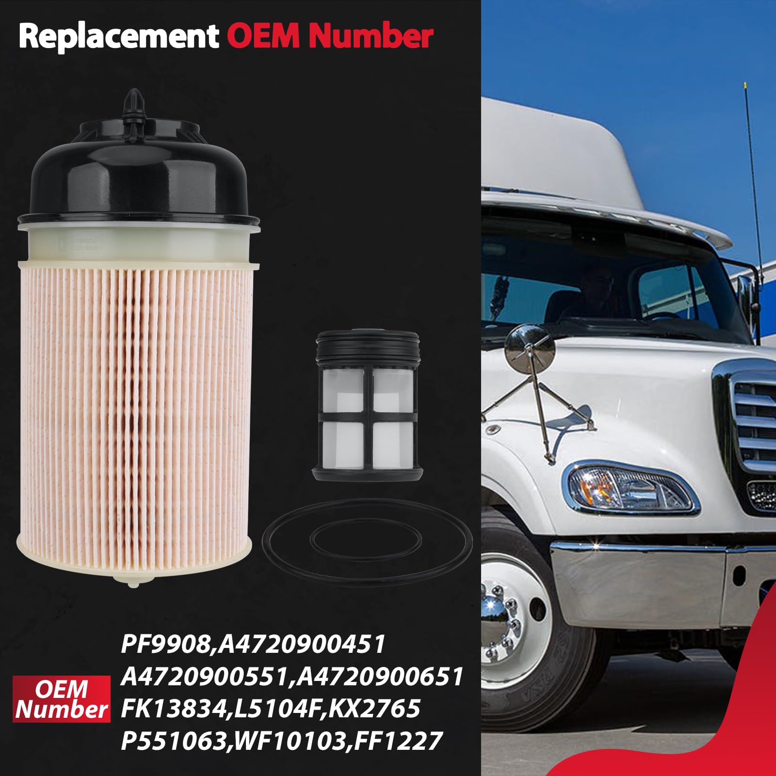 Snapklik.com : PF9908 Fuel Filter Element Fit For Detroit Diesel ...