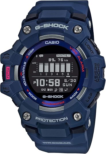 Amazon.com: Casio GBD100-2 Men's G Squad Bluetooth Alarm Chronograph ...