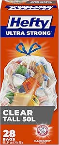 Hefty® Garbage Bags, Ultra Strong Tall 50 Litres Clear Recycling ...