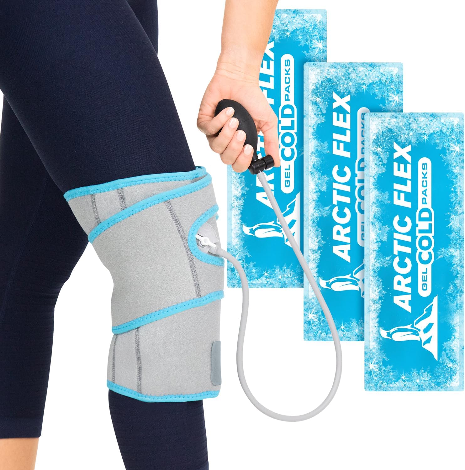 Amazon.com: RE3 Ice Compression Pack for Knee, Arm & Leg - Powerful ...