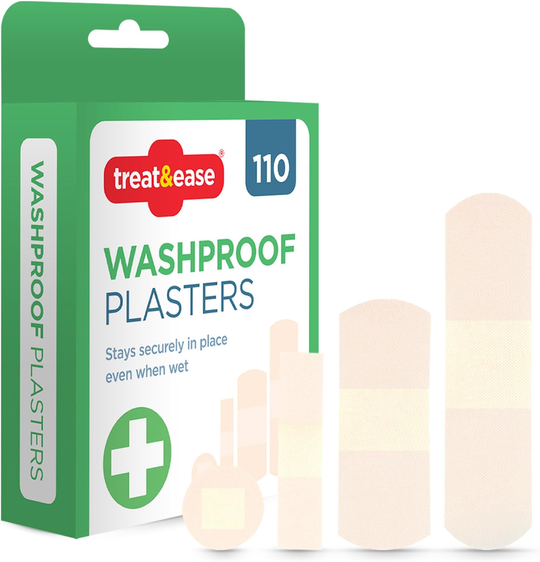 Qualicare Washproof Assorted Plasters (Plastic Box of 100) : Amazon.co ...