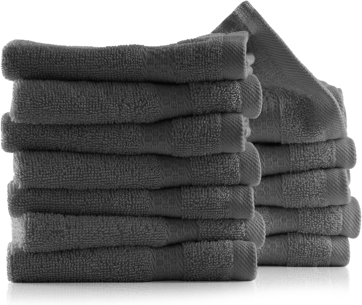 Amazon.com: TENSTARS 12 Pack Premium Washcloths Set - Quick Drying ...
