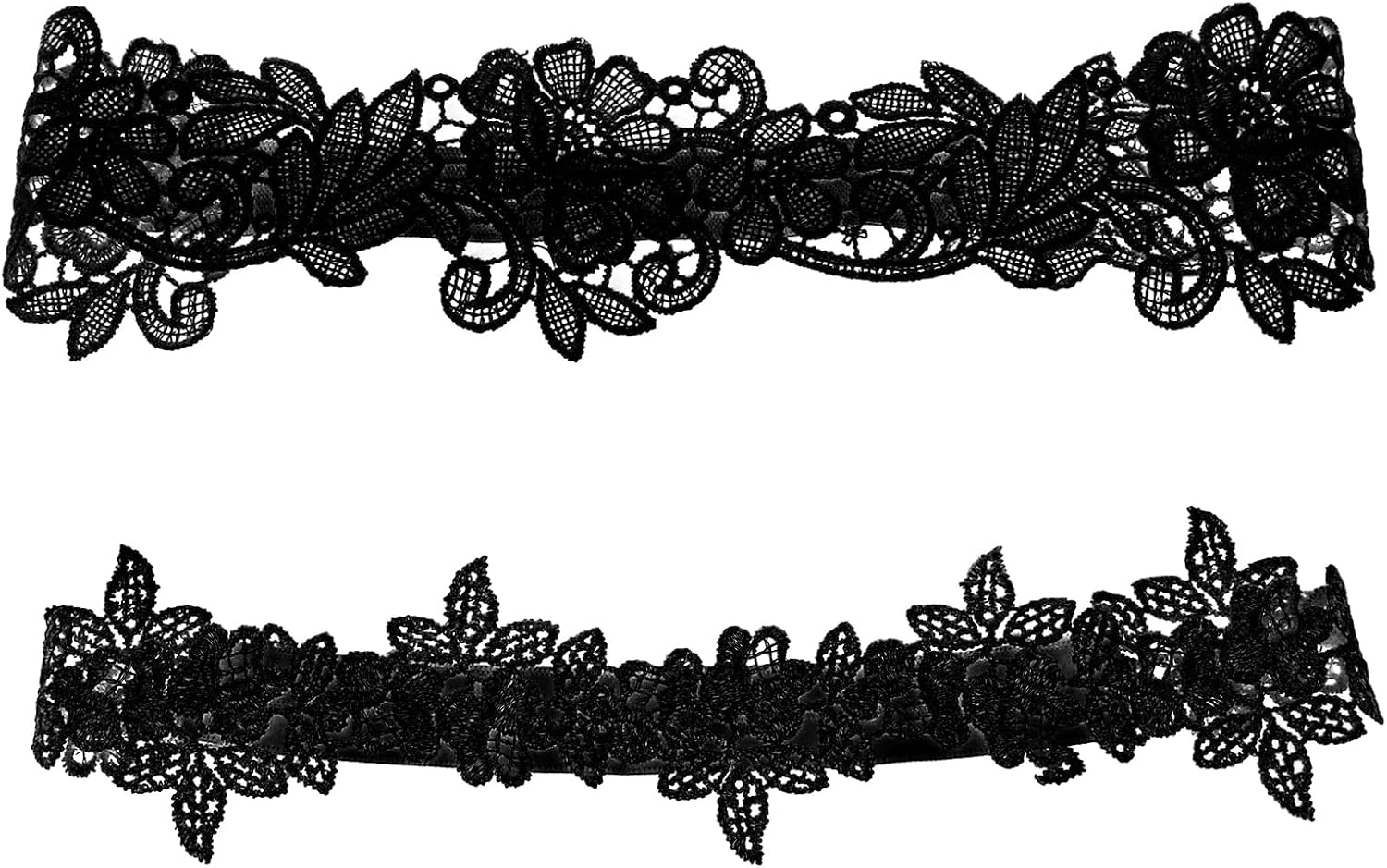 Amazon.com: Kiopdse Garters for Bride, Black Garter Belts for Thigh ...