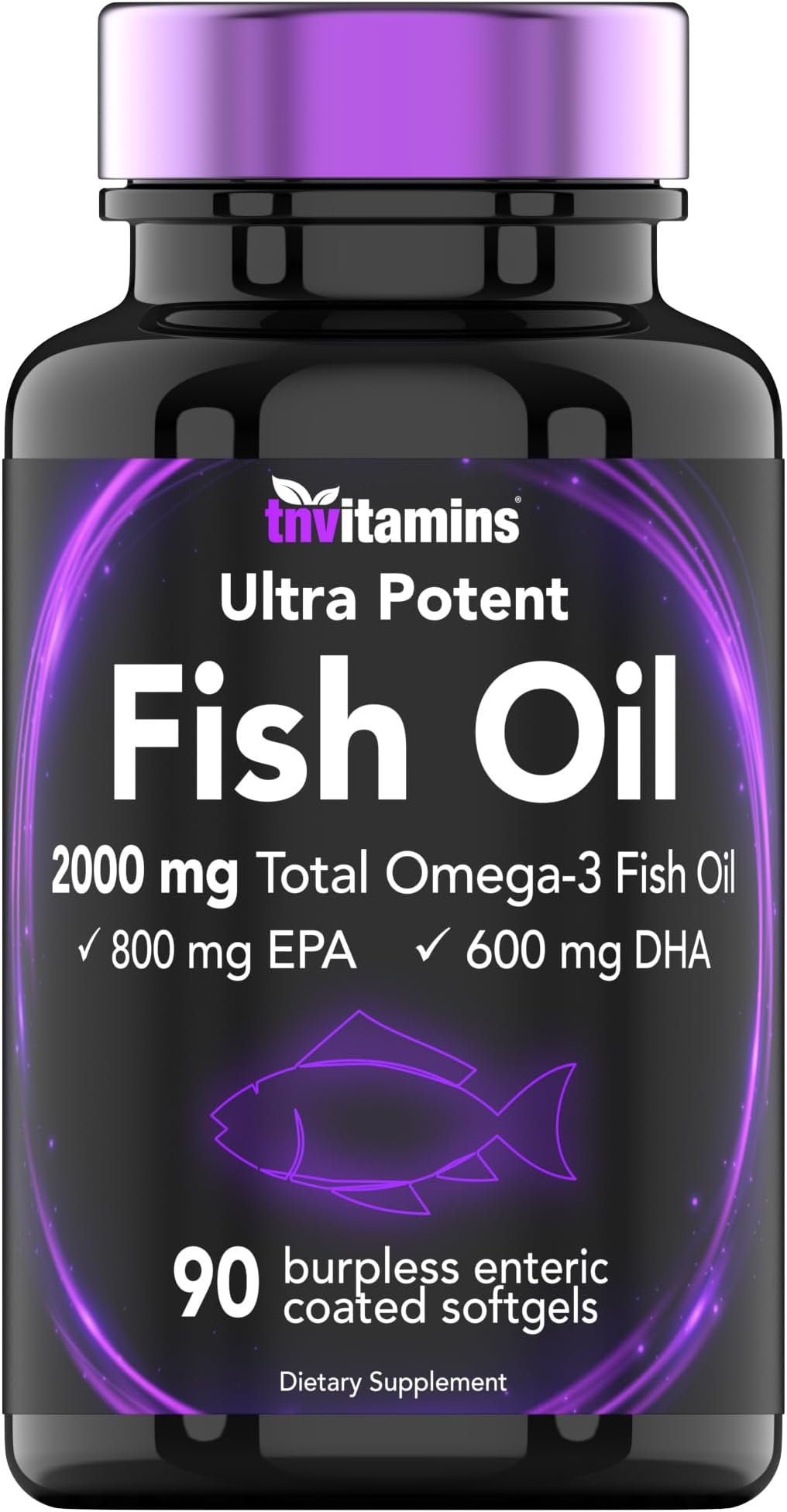 Amazon.com: tnvitamins Burpless Omega-3 Fish Oil: 2000mg - 90 Softgels ...
