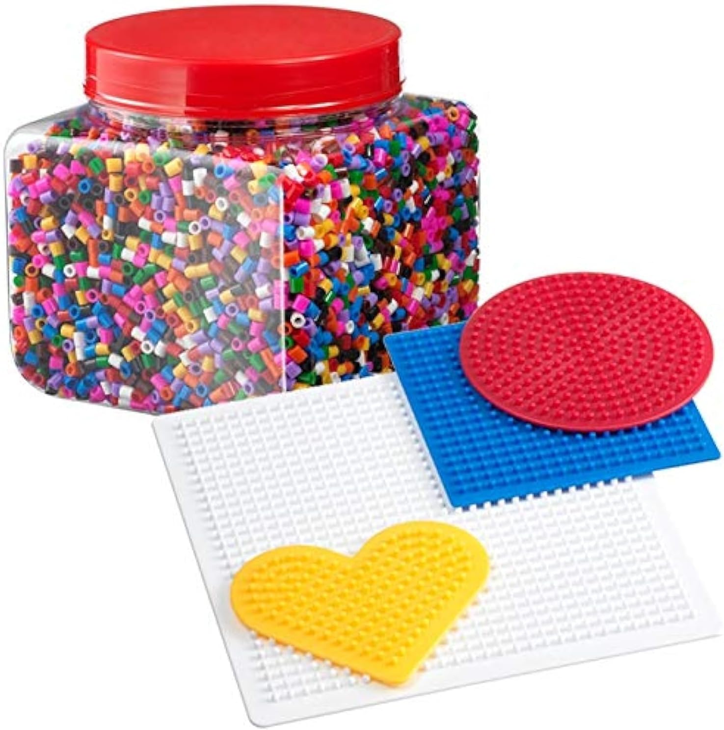 Ikea - Pyssla - Perles. coloris assortis - 1400 perles et 4 plaques ...