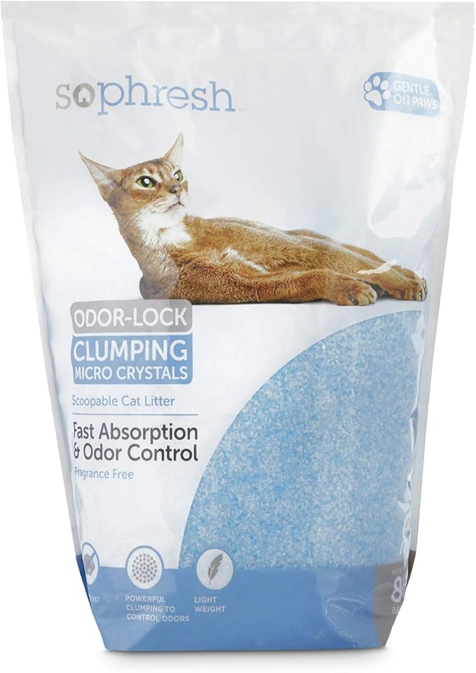 Amazon.com : So Phresh Scoopable Odor-Lock Clumping Micro Crystal Cat ...
