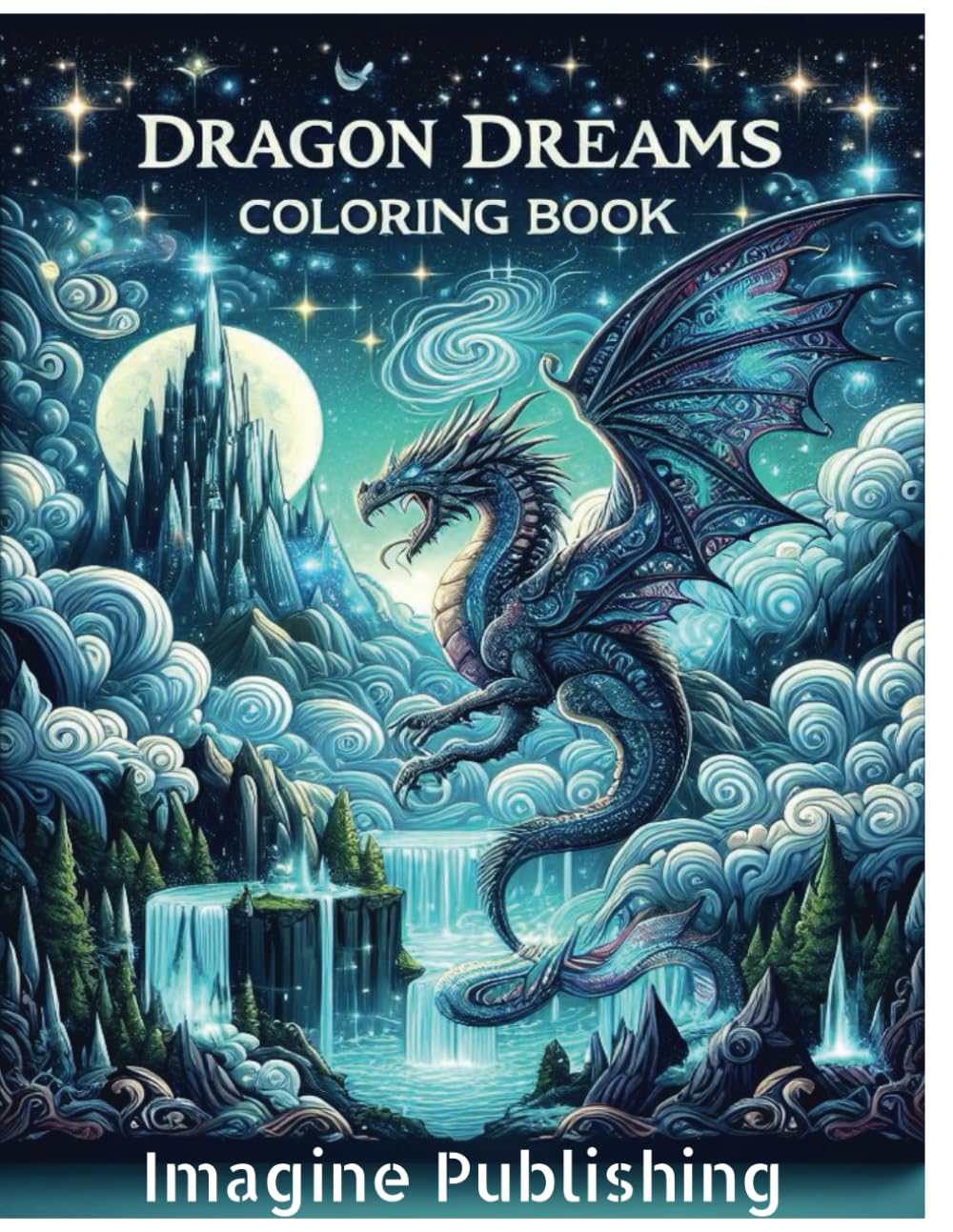 Dragons Coloring Book for Kids 4-12 with Over 50 Dragon Designs ...