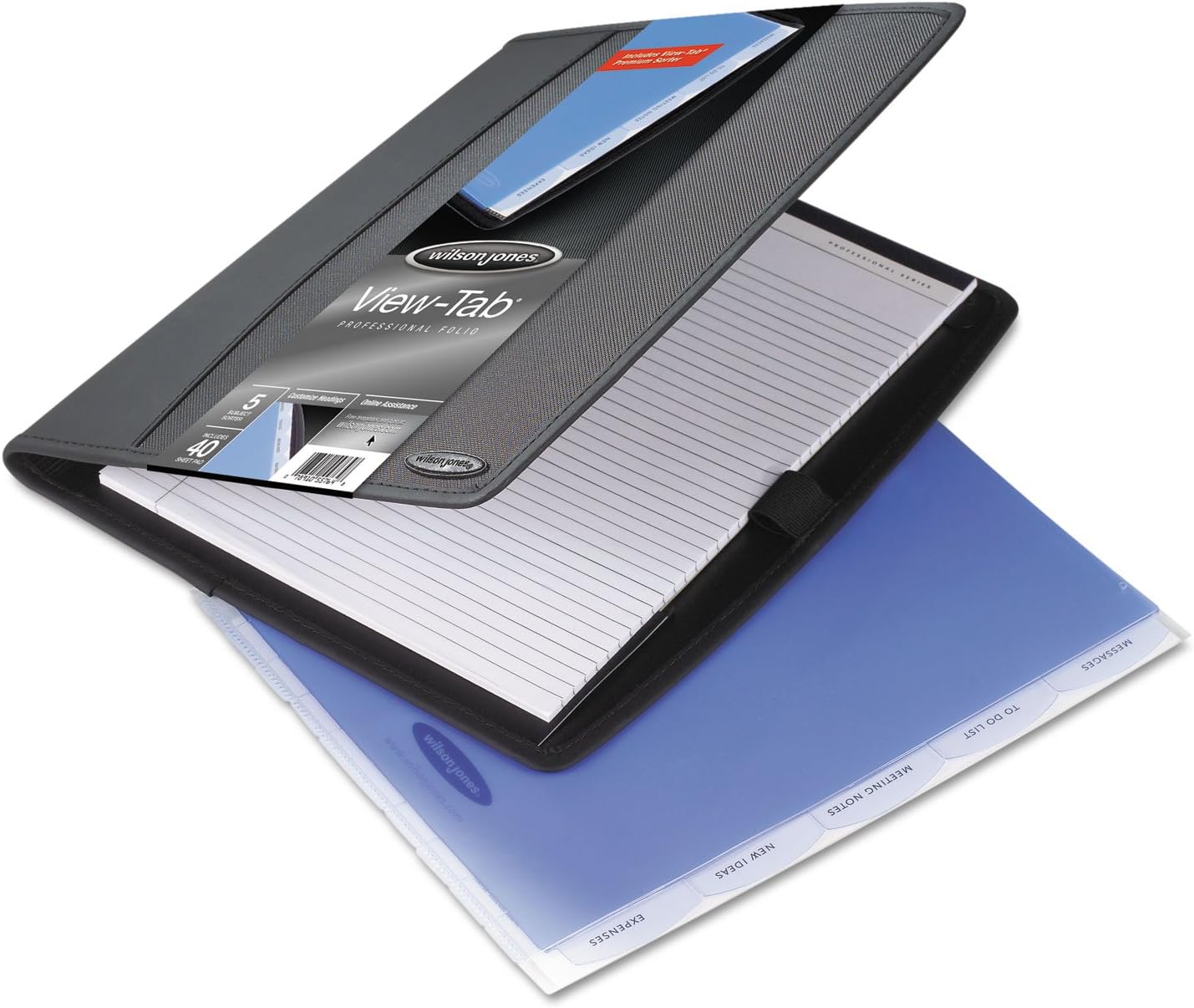 Amazon.com : Wilson Jones Padfolio/Sorter, Polypropylene, Clear Tab ...