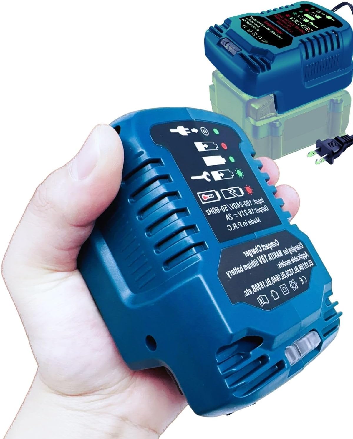 Amazon.com: for Bauer 20V Battery Replacement Charger,Portable Mini ...