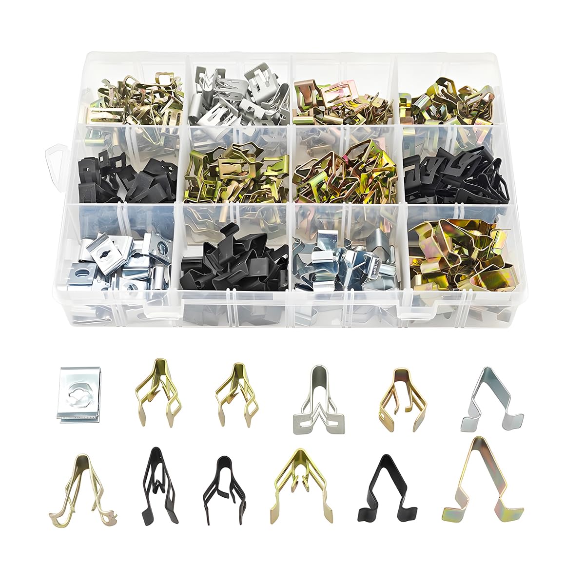 BESULEN Car Dashboard Trim Clips, 240pcs 12 Sizes Dashboard Trim Fixing ...