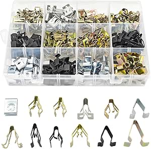 JNNJ 240 Pieces Metal Dash Retainer Clips Replacement, Metal Trim Panel ...