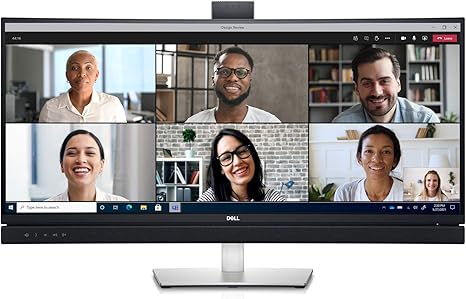 Dell C3422WE 34 Inch WQHD (3440x1440) Curved Video Conferencing Monitor ...