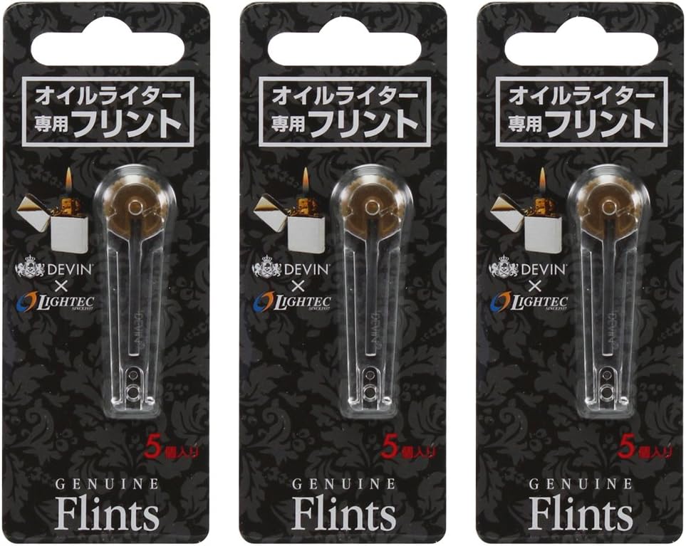 DEVIN (Devin) Oil Lighter dedicated Flint 5 stone entering × 3 pack LTF ...