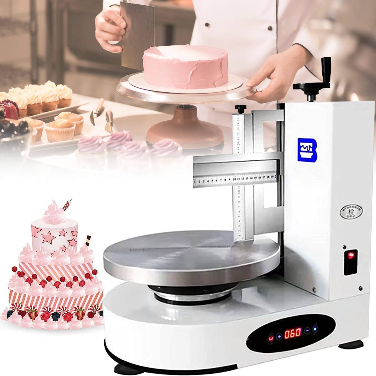 Amazon.com : Cake Cream Spreading Coating Smearing Machine Cake Cream ...